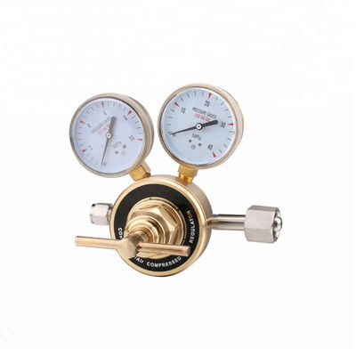 Natural Gas Brass Pressure Regulator Valve With Two Gauges / Neoprene ...