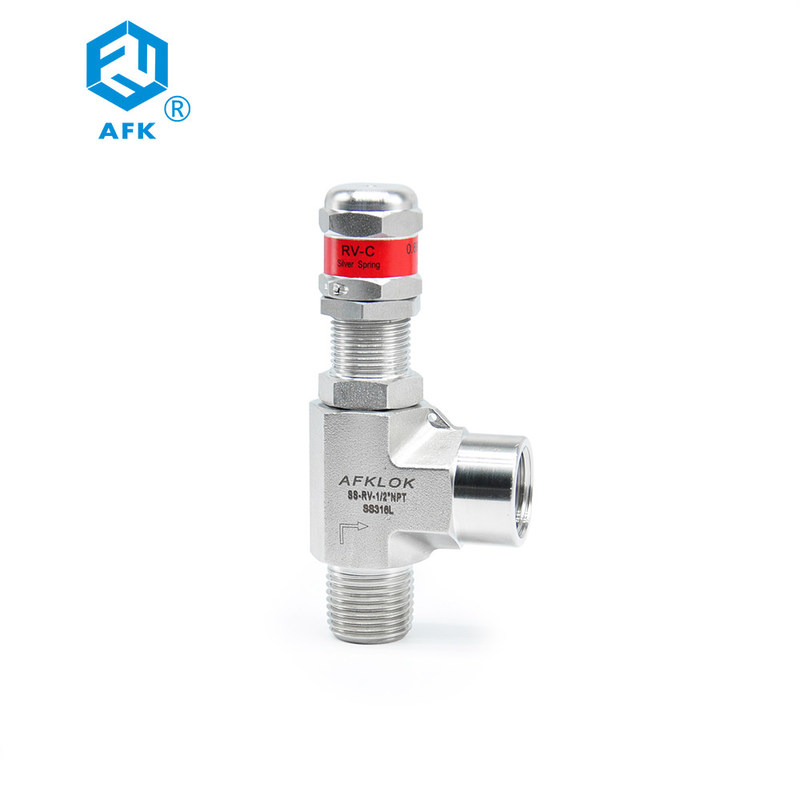 AFK SS316 Gas Safety Stainless Steel Pressure Relief Valve 1/4inch 3 ...