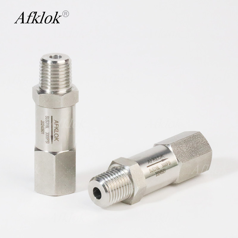 1/4 1/2 3/8 3/4 SS316 High Pressure One Way Check Valve Inlet Male ...