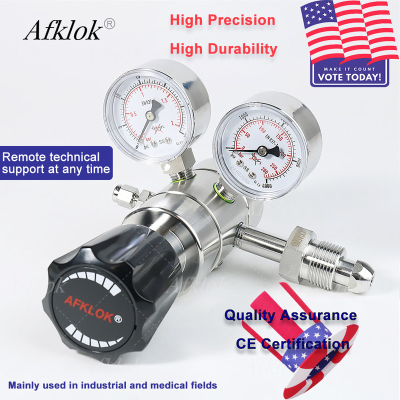 Inlet 4000 Outlet 30psi Two-Stage Stainless Steel Pressure Regulator ...