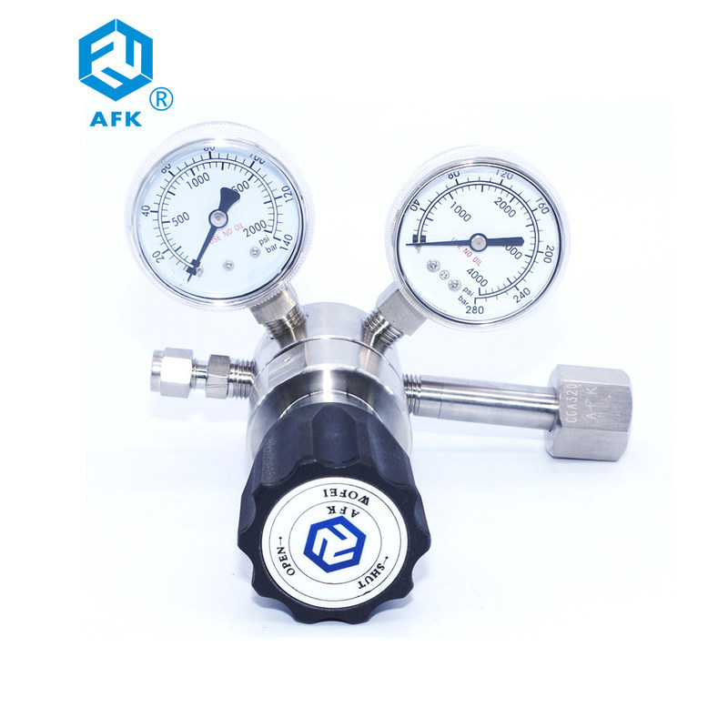 Chemical Lab Laboratory Female Connection End 70 bar Outlet Helium gas ...