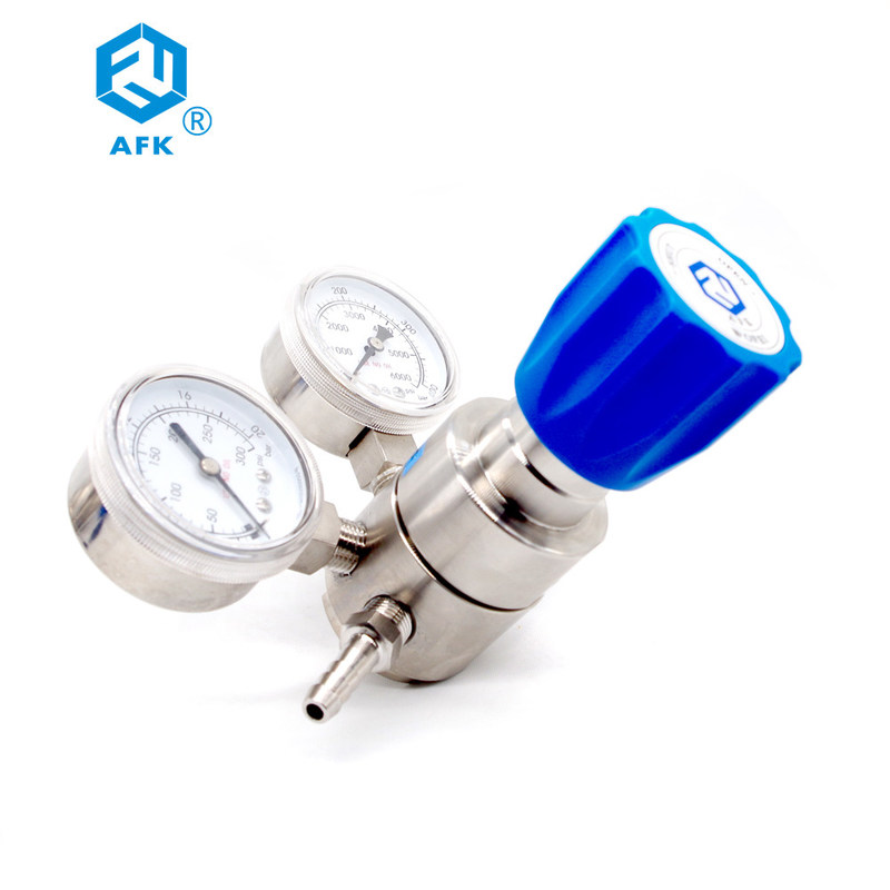High Pressure Stainless Steel Nitrogen Regulator 200 Bar G5/8 With Dual ...