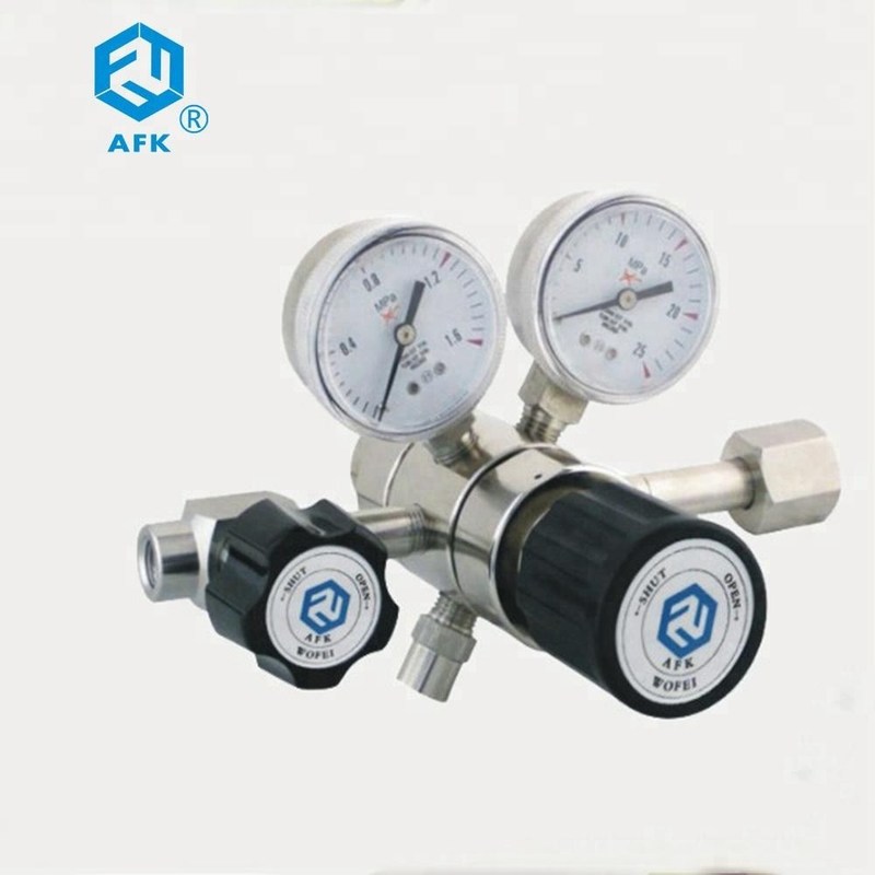 CGA 330 Dual Stage CO2 Gas Pressure Regulator High Pressure With Filter ...