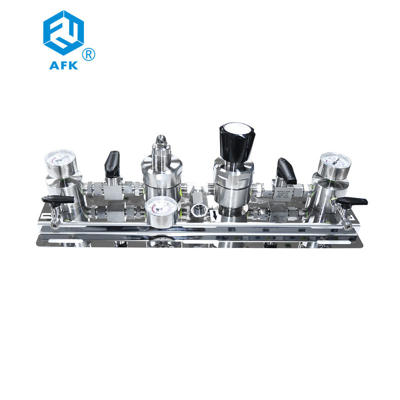 Oxygen Nitrogen Helium Argon Gas Changeover Manifold Stainless Steel ...