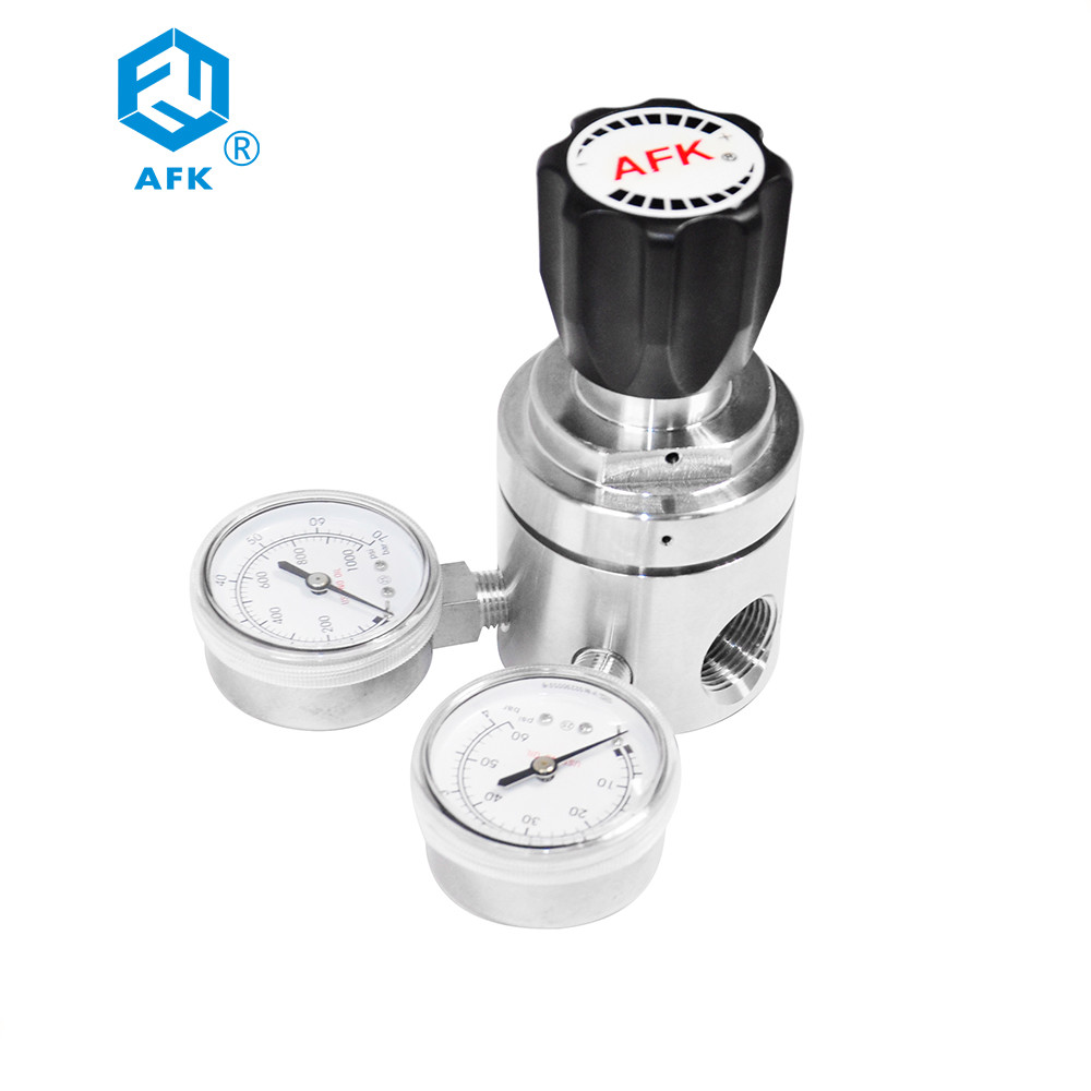 AFK R13 Stainless Steel Industrial Gas Pressure Regulator For Helium ...