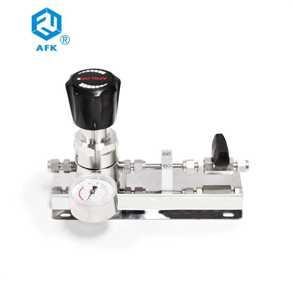 Stainless Steel Secondary Gas Regulator Low Pressure 2.5MPa With Panel ...