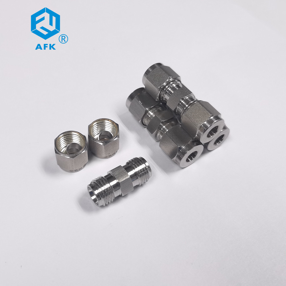 1/2 12mm Stainless Steel Compression Fittings 316 Forged Connector Pipe ...