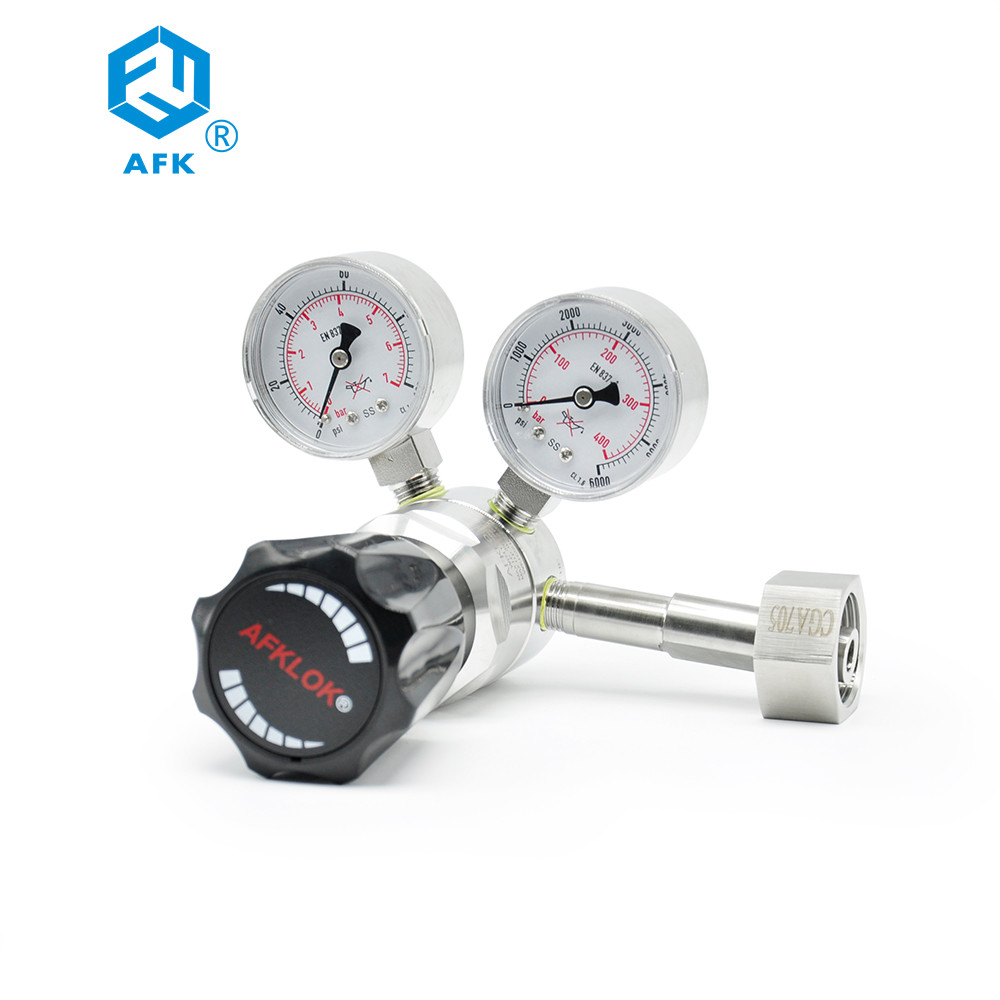 SS316 Single Stage Pressure Regulator Inline High Flow Pressure Regulator