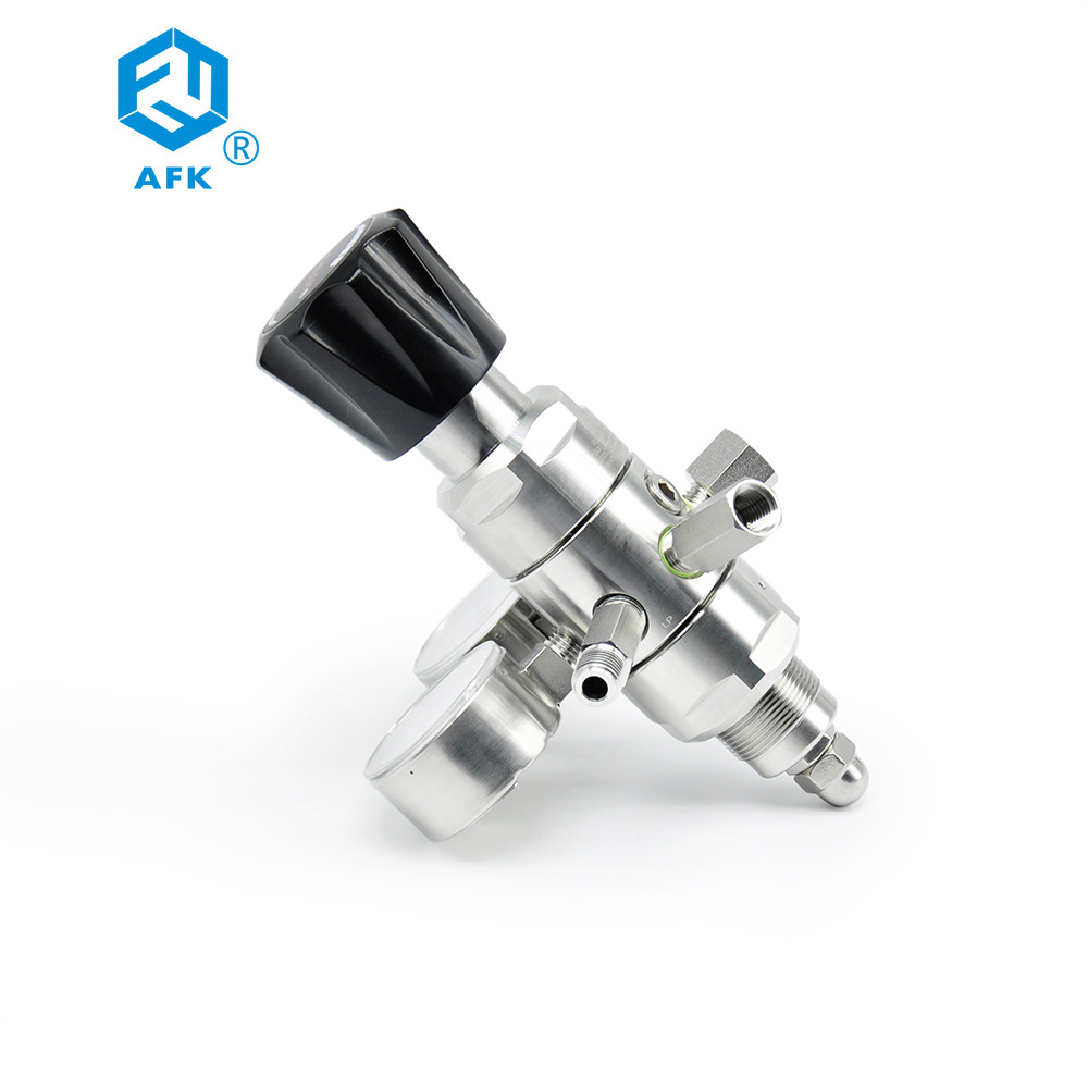 Adjustable High Pressure Dual Stage Pressure Regulator With Gauge Ball ...