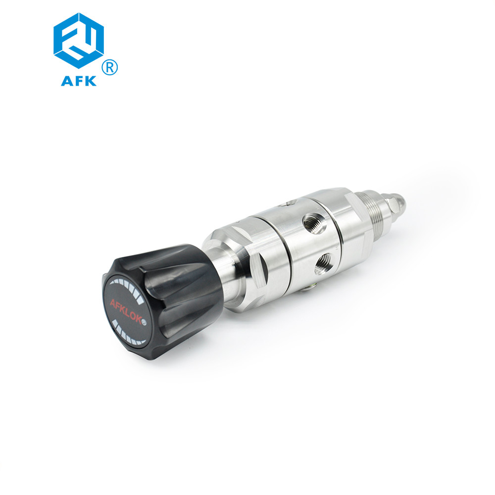 0.06 Cv Nitrogen Pressure Reducer High Pressure Dual Stage Gas Regulator