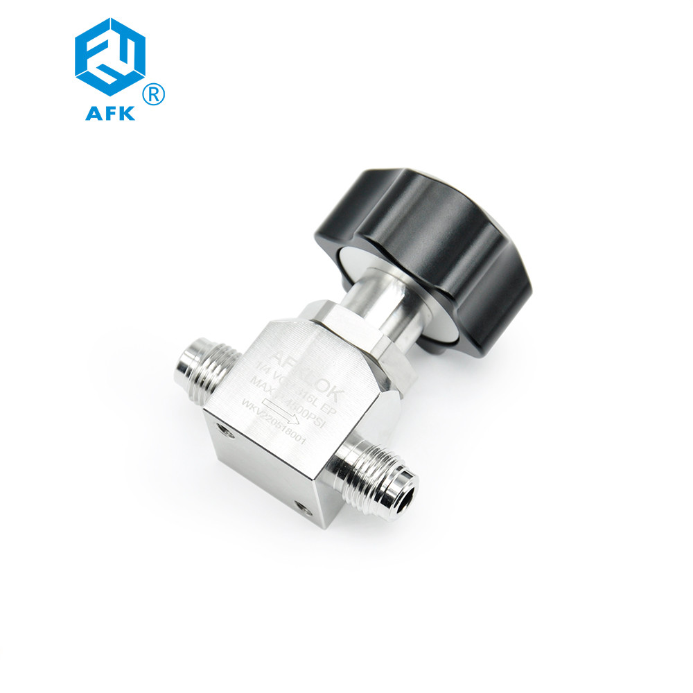 EP 316 Stainless Steel Manual Diaphragm Valve VCR Ultrahigh Purity Valve
