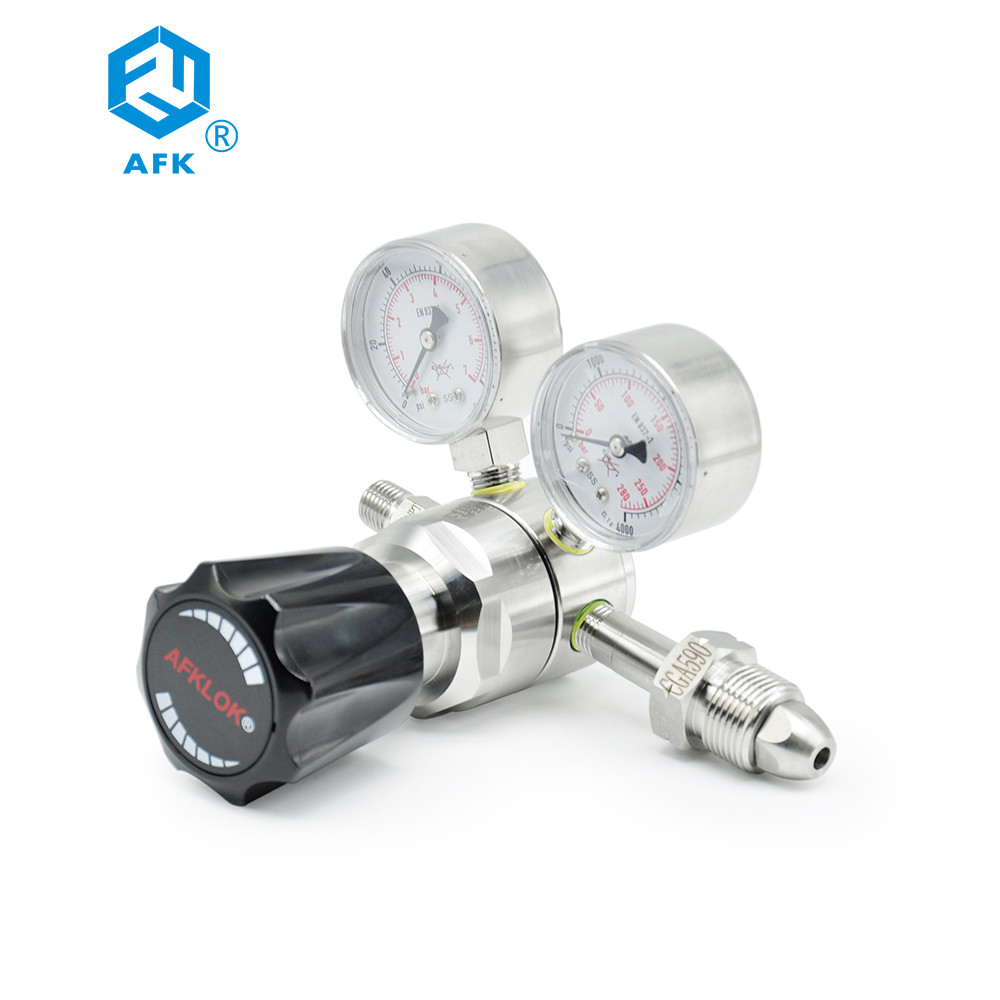 High Pressure Co2 Stainless Steel Pressure Regulator 4000psi Inlet Range