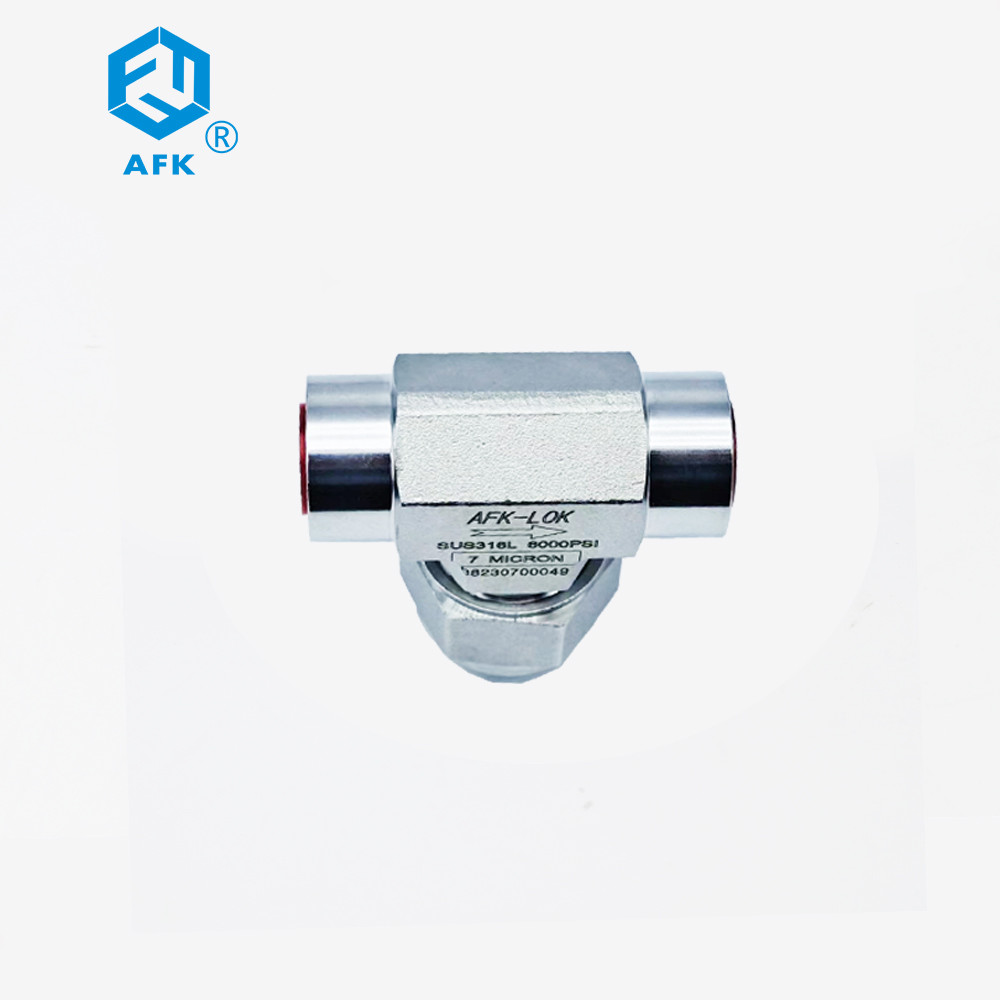 High Pressure Gas Line Filter 3 Way Female Type Good Sealing