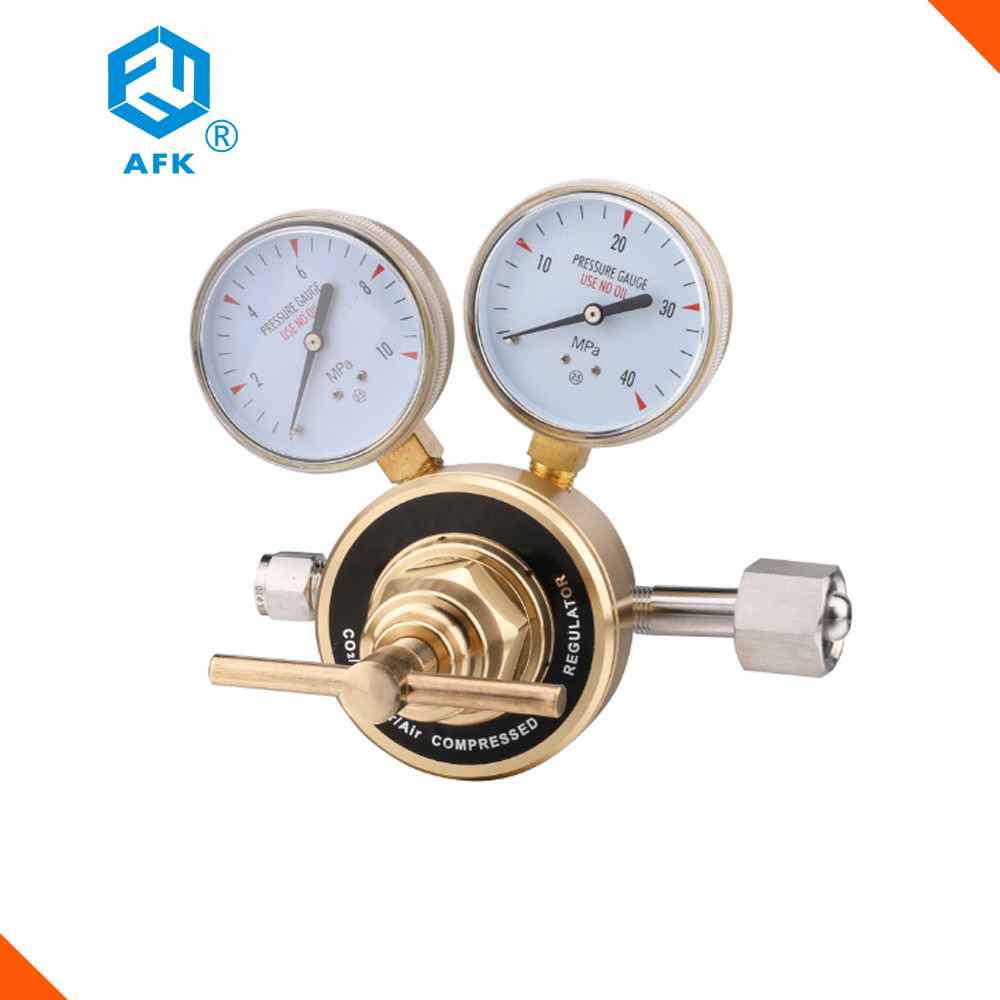 High Flow Brass Piston Type High Pressure Helium Gas Pressure Regulator