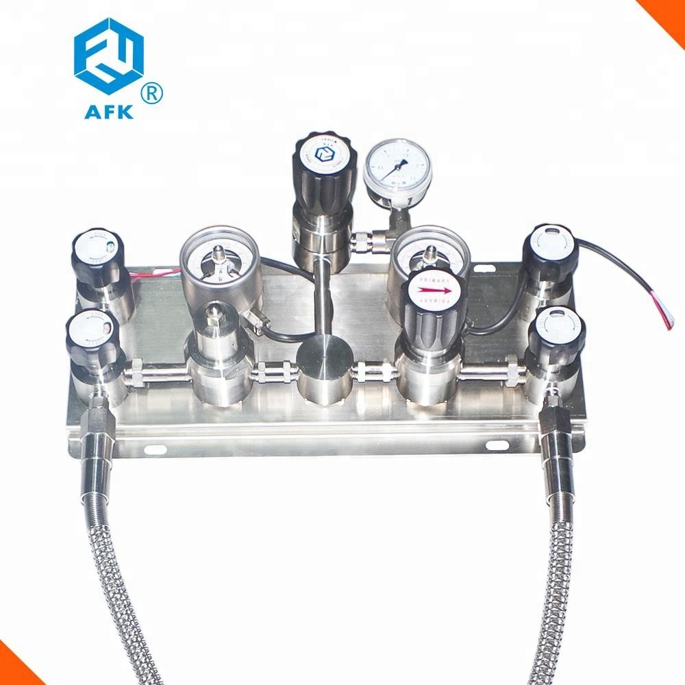 200 Bar Changeover Manifold , Stainless Steel Changeover Nitrogen Gas Panel