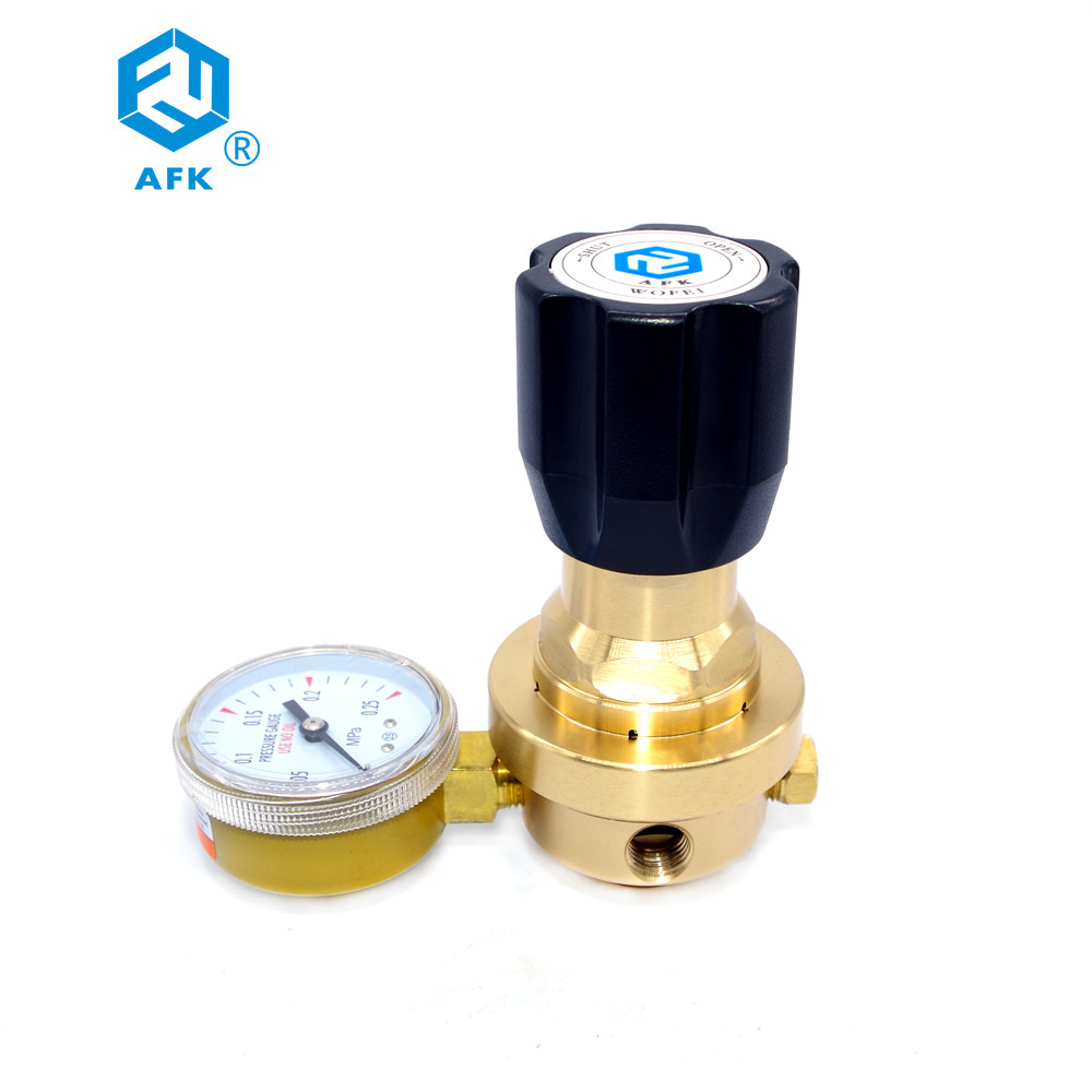 Inlet 2.5 Mpa Brass Low Pressure Oxygen Pressure Regulator with One Gauge