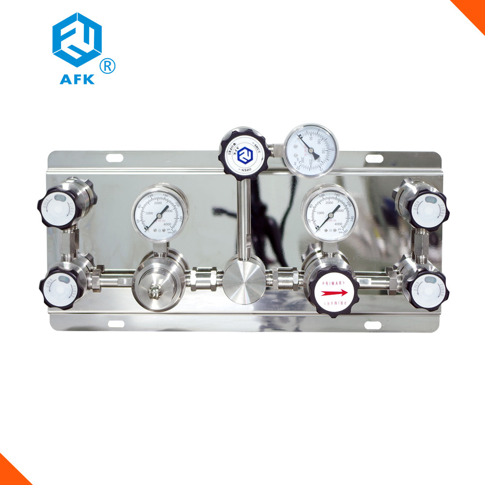 Semi - Automatic Changeover Manifold With 1/4" NPT Thread For Laboratory