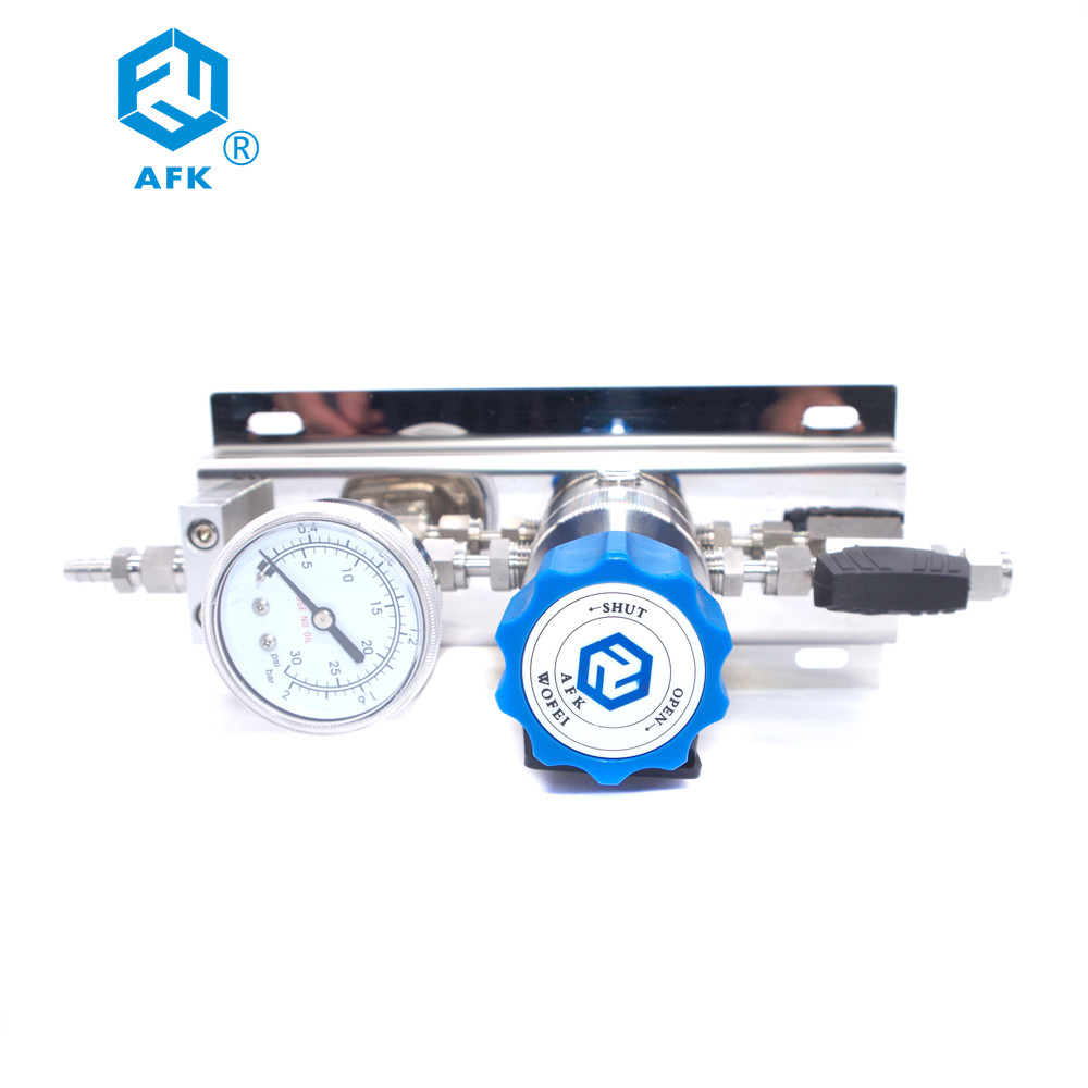 High pressure gas control panel stainless steel 316L argon gas pressure ...