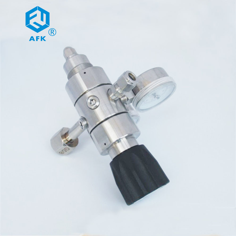 Made in China dual stage argon gas pressure regulator with compression ...