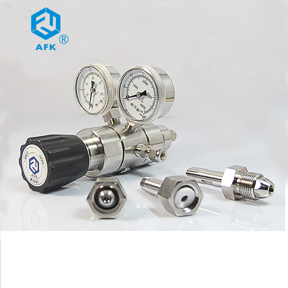316L Inlet Stainless Steel Pressure Regulator 200 Bar Two - Stage ...
