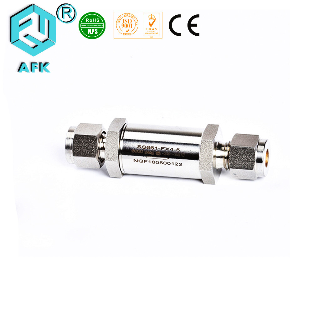 Laboratory Compressed Air Check Valve Ferrule OD Connection 2μM~40μM ...