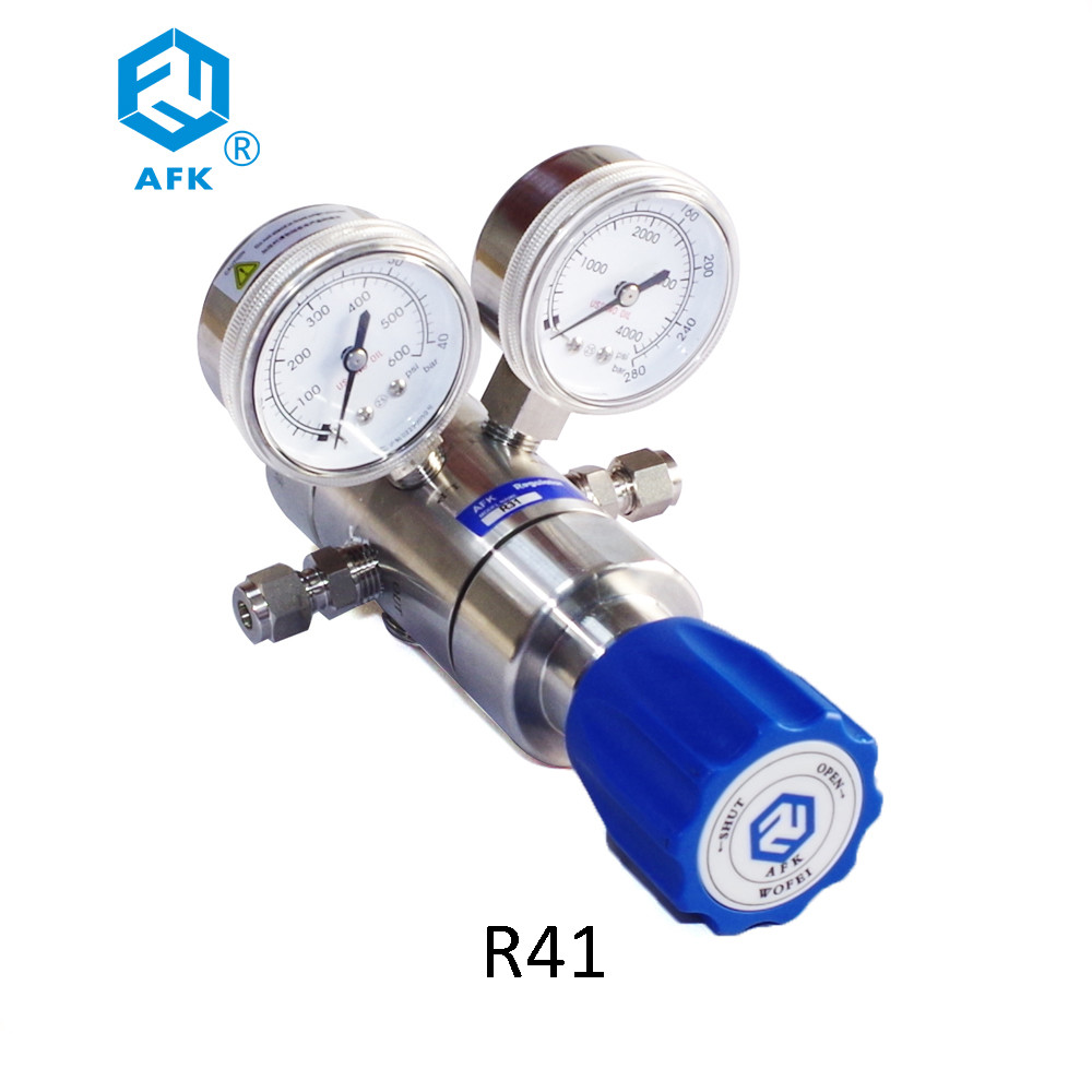 AFK Adjustable Oxygen Nitrogen Argon Regulator 6000 Psi 1/4NPT Female ...