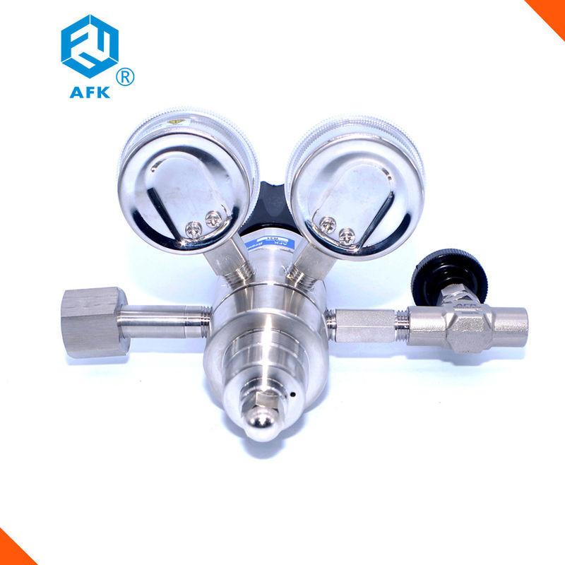 R31 Stainless Steel Double Stage Pressure Regulator Diaphragm 316L ISO ...