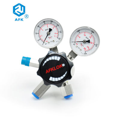 Adjustable High Pressure Dual Stage Pressure Regulator With Gauge Ball ...