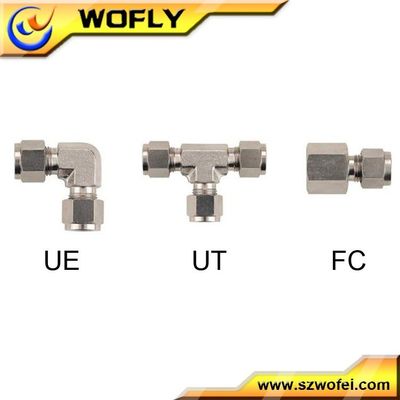 4 Way Cross Pipe Fitting For Natural Gas , UCR Stainless Compression ...