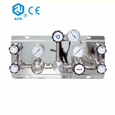 500psig Changeover Gas Panel Pressure Regulator NItrogen 200 Bar