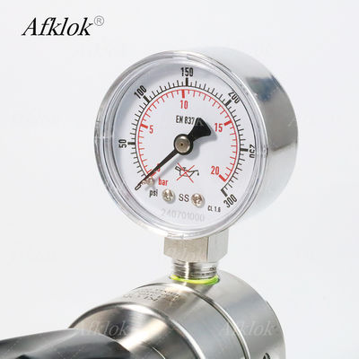 Adjustable Stainless Steel Back Pressure Valve 300psi Oxygen Nitrogen ...