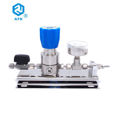 High pressure gas control panel stainless steel 316L argon gas pressure ...