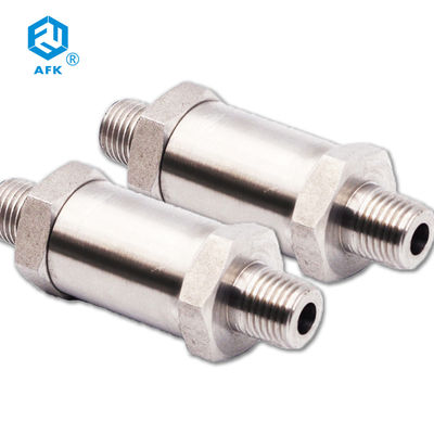 SS316 Air Compressor Inline Check Valve High Pressure External Thread