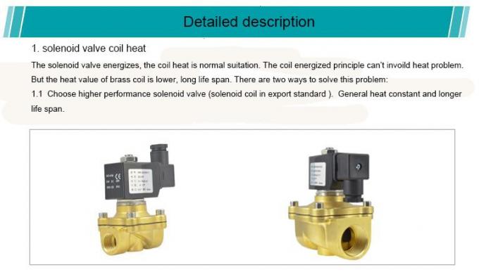 2W-400-40 Water Solenoid Valve DN40 Brass 1.5 Inch 110 220 Volt Direct ...