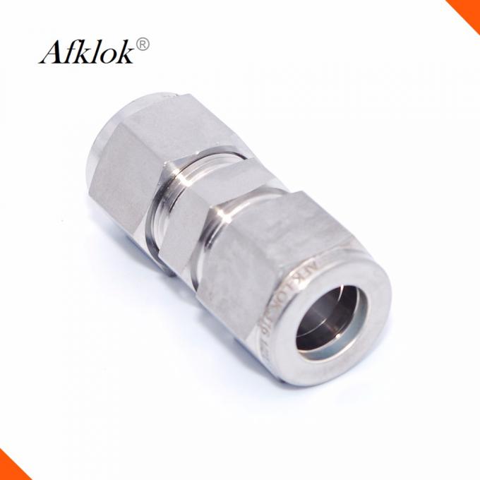 Stainless Steel 316 equal tube 3mm 4mm 6mm 8mm 10mm OD Double ferrule union compression fittings