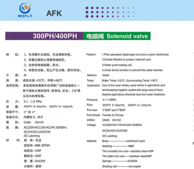 Electric Golf Course Turf Irrigation Control Valve 4 Inch Flange ...