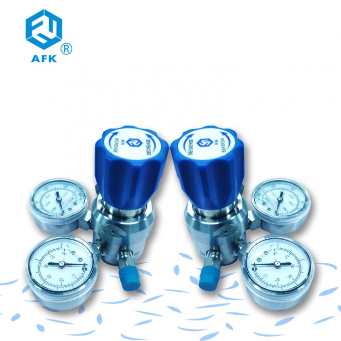 316L 3000Psi Stainless Steel Pressure Regulator CGA330 Cylinder Connector