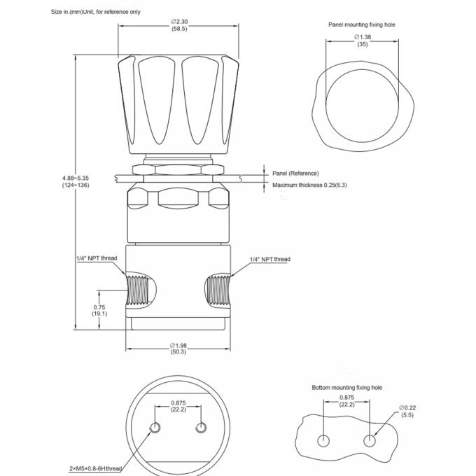 AFK Stainless Steel R41 High Pressure Oxygen Regulator 4000psi With ...