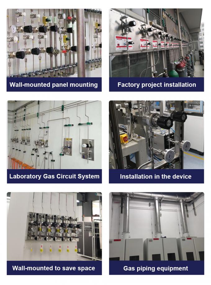 SiH4 NF3 NH3 Gas Valve Manifold Boxes For Semiconductor / Laboratory ...