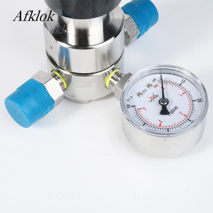 Stainless Steel Single Stage Pressure Regulator Single Gauge 60psi with ...